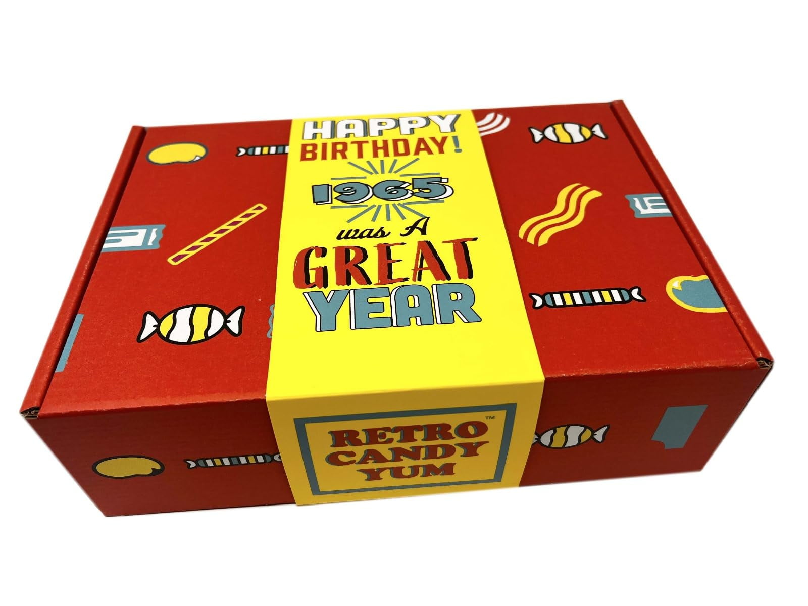 RETRO CANDY YUM ~ MZF22 1965 60th Birthday Nostalgic Candy Gift Basket ...