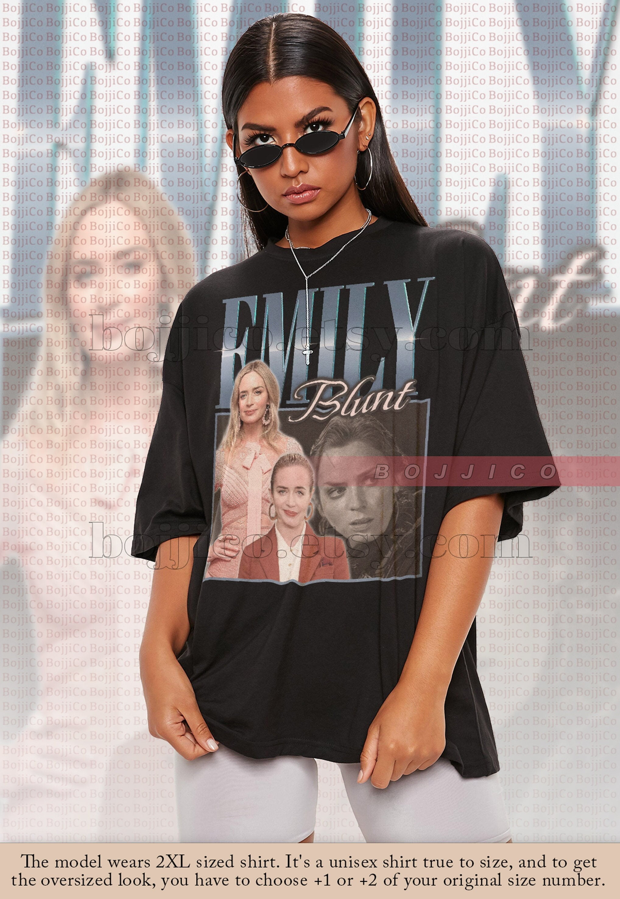 RETRO EMILY BLUNT Shirt, Emily Blunt Vintage | Emily Blunt Homage ...