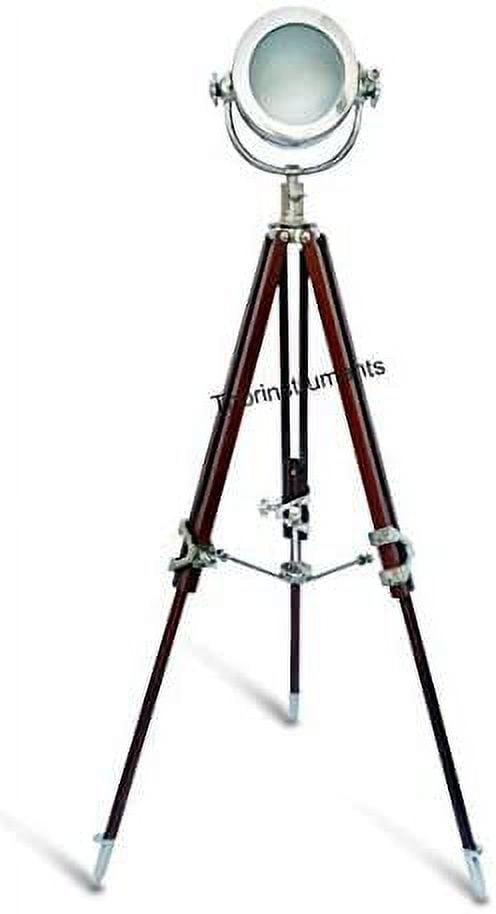 RETRO FLOOR SEARCHLIGHT SPOTLIGHT WITH HEAVY TRIPOD STAND LAMP ...