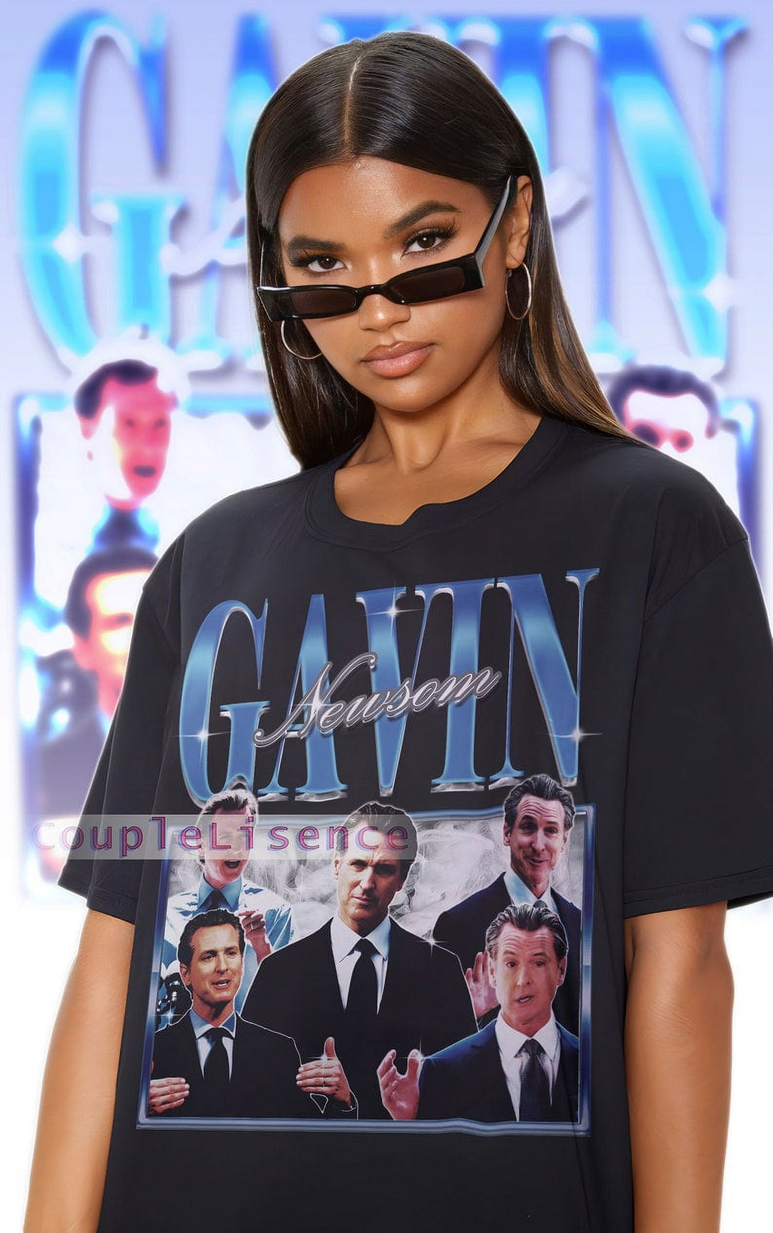 RETRO GAVIN NEWSOM Vintage Shirt | Gavin Newsom Homage Tshirt | Gavin ...