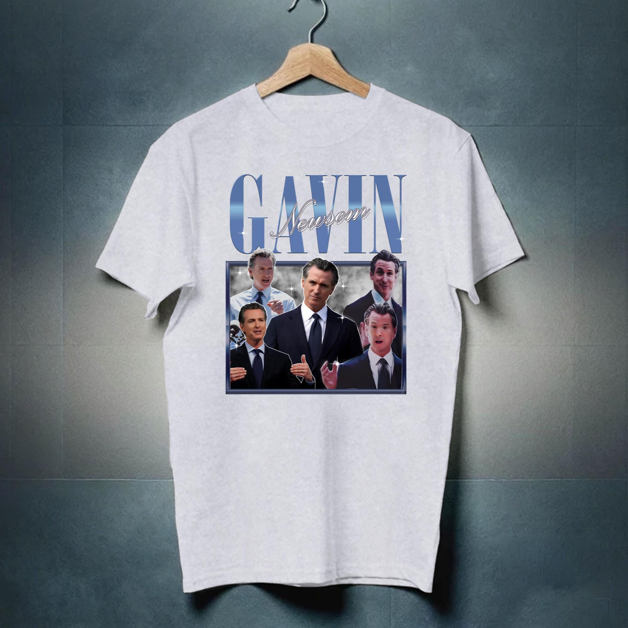 RETRO GAVIN NEWSOM Vintage Shirt Gavin Newsom Homage Tshirt Gavin ...