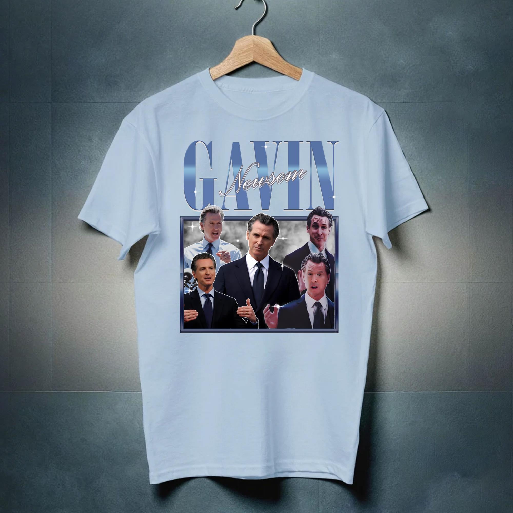 RETRO GAVIN NEWSOM Vintage Shirt Gavin Newsom Homage Tshirt Gavin ...