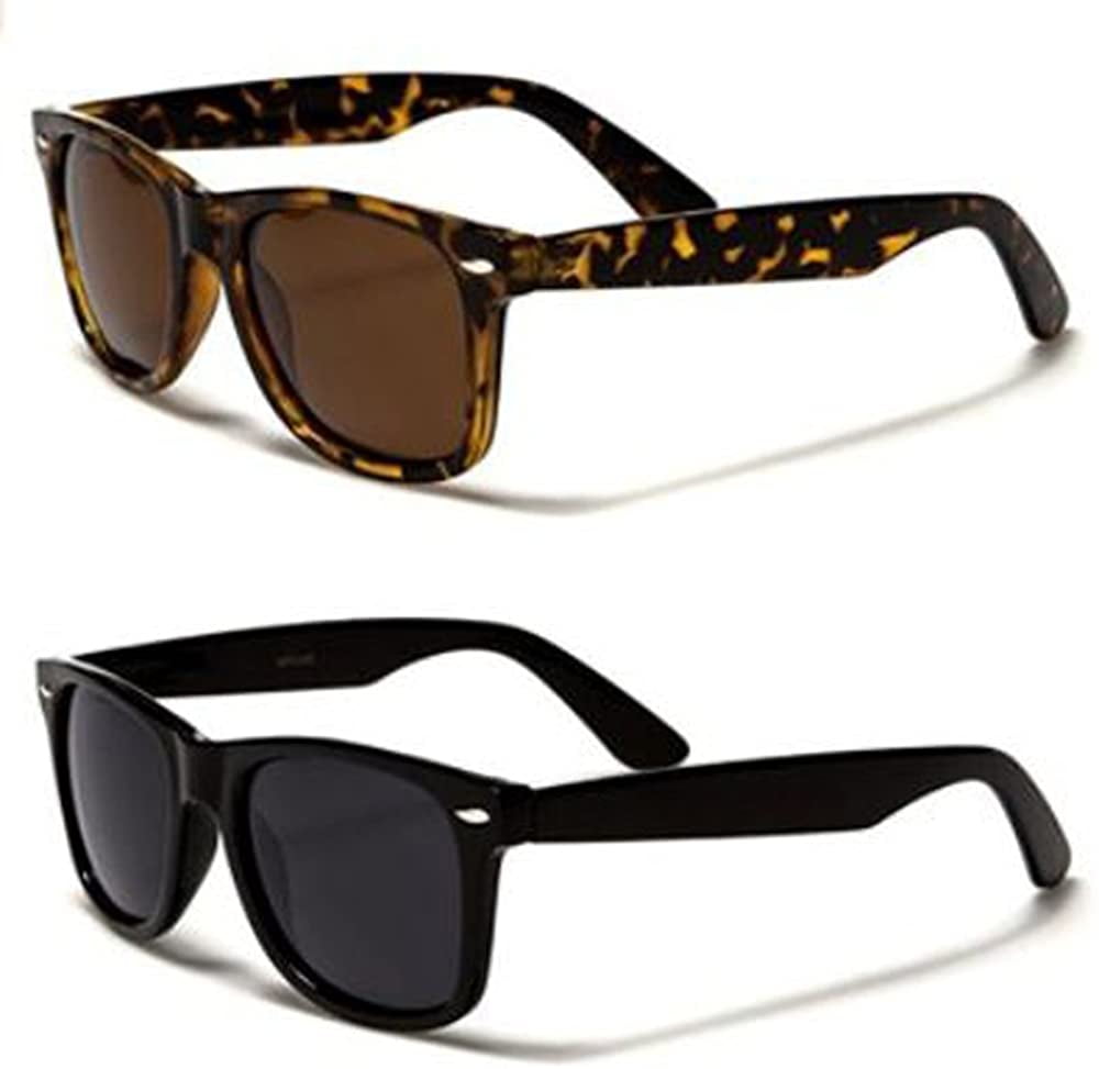 RETRO REWIND 2 Pack New Polarized 1 BLACK & 1 Tortoise Shell Sunglasses ...
