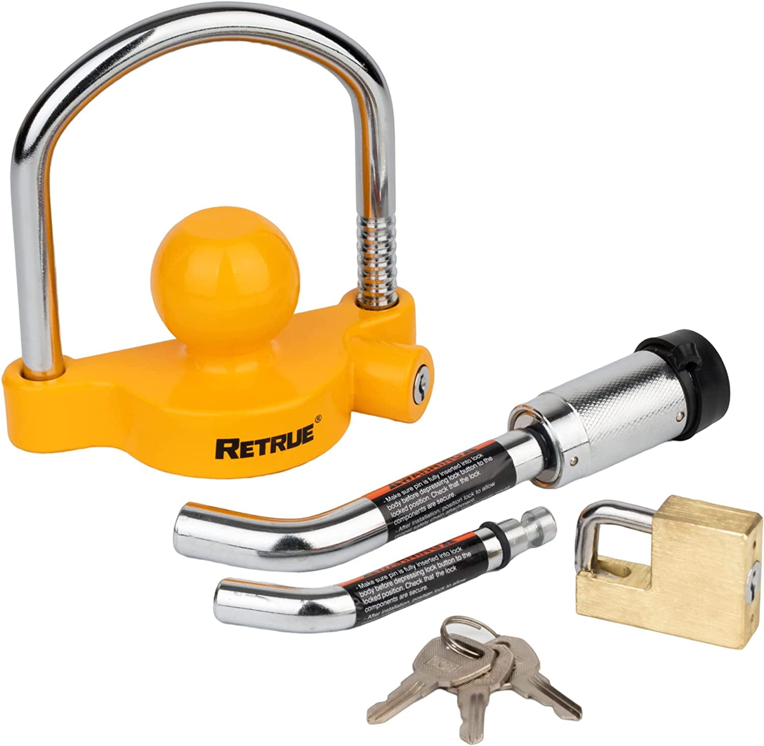 RETRUE Keyed Alike Trailer Lock Set Tow & Store Lock Kit, Come with ...