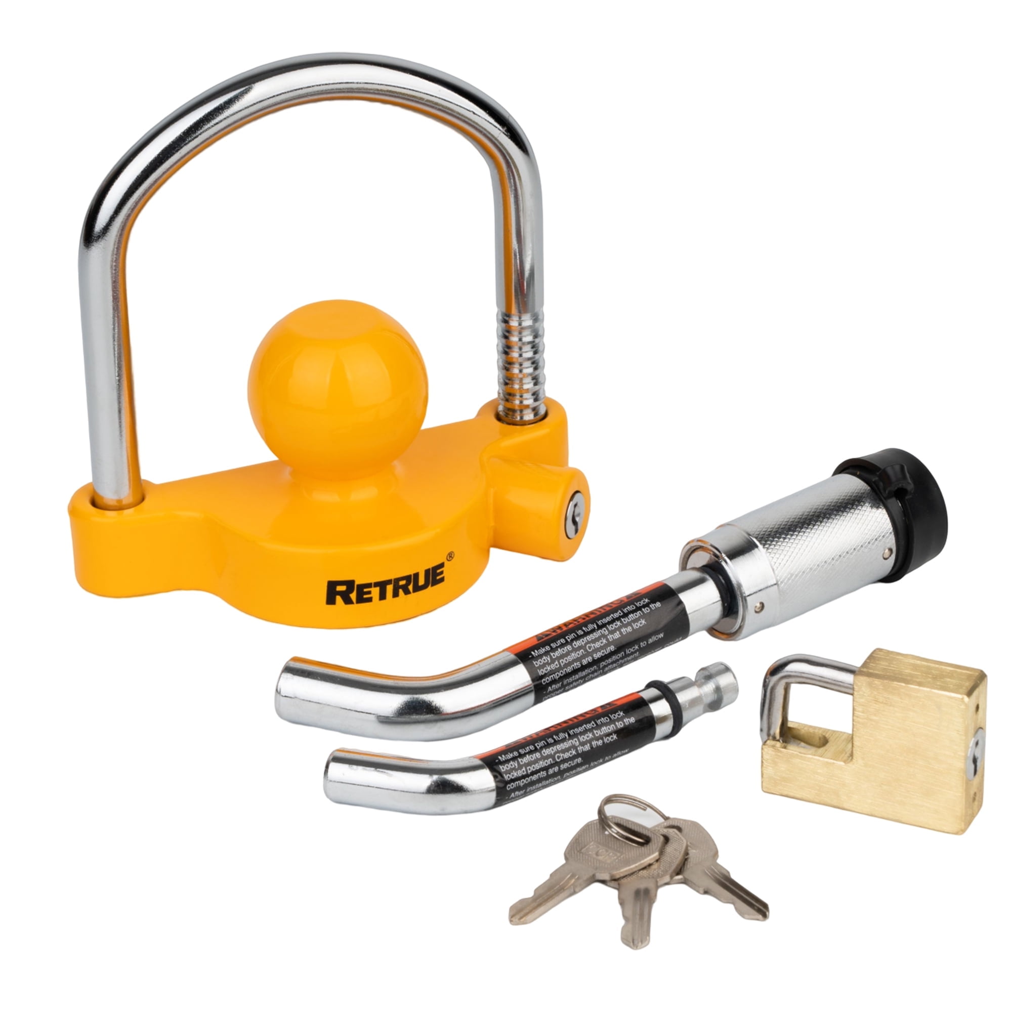 RETRUE Keyed Alike Trailer Lock Set Tow & Store Lock Kit, Come with ...