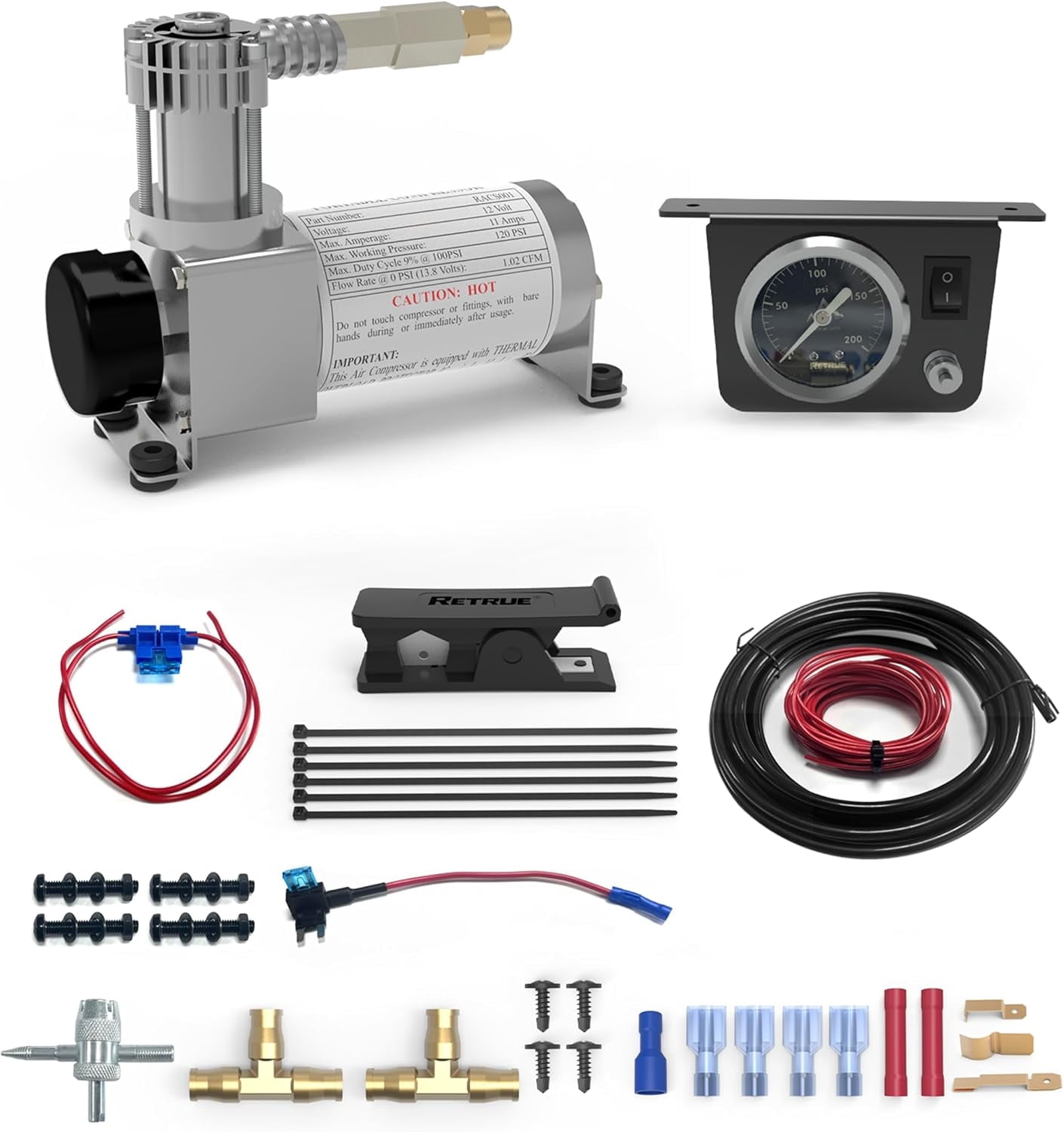 RETRUE Onboard Air Compressor System for Truck Airbag Suspension ...