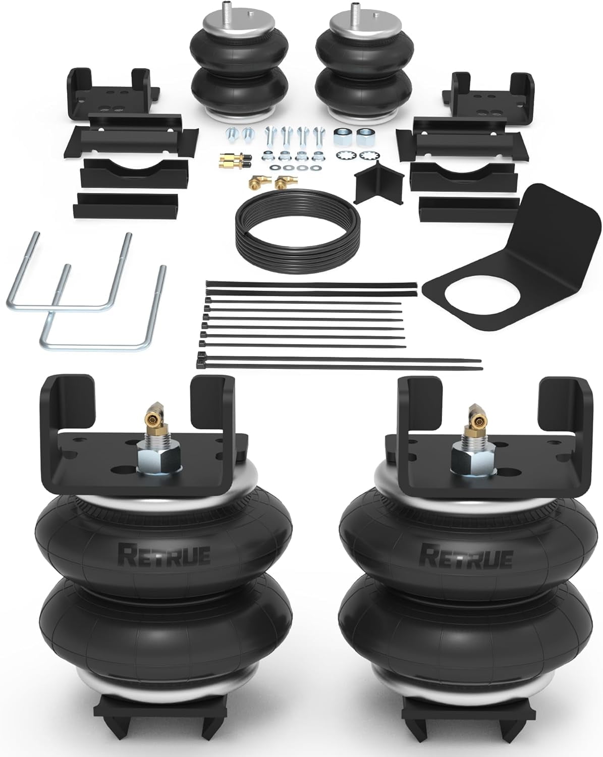 RETRUE Rear Air Bags Suspension Kit for 2014-2025 RAM 3500 Truck Towing ...