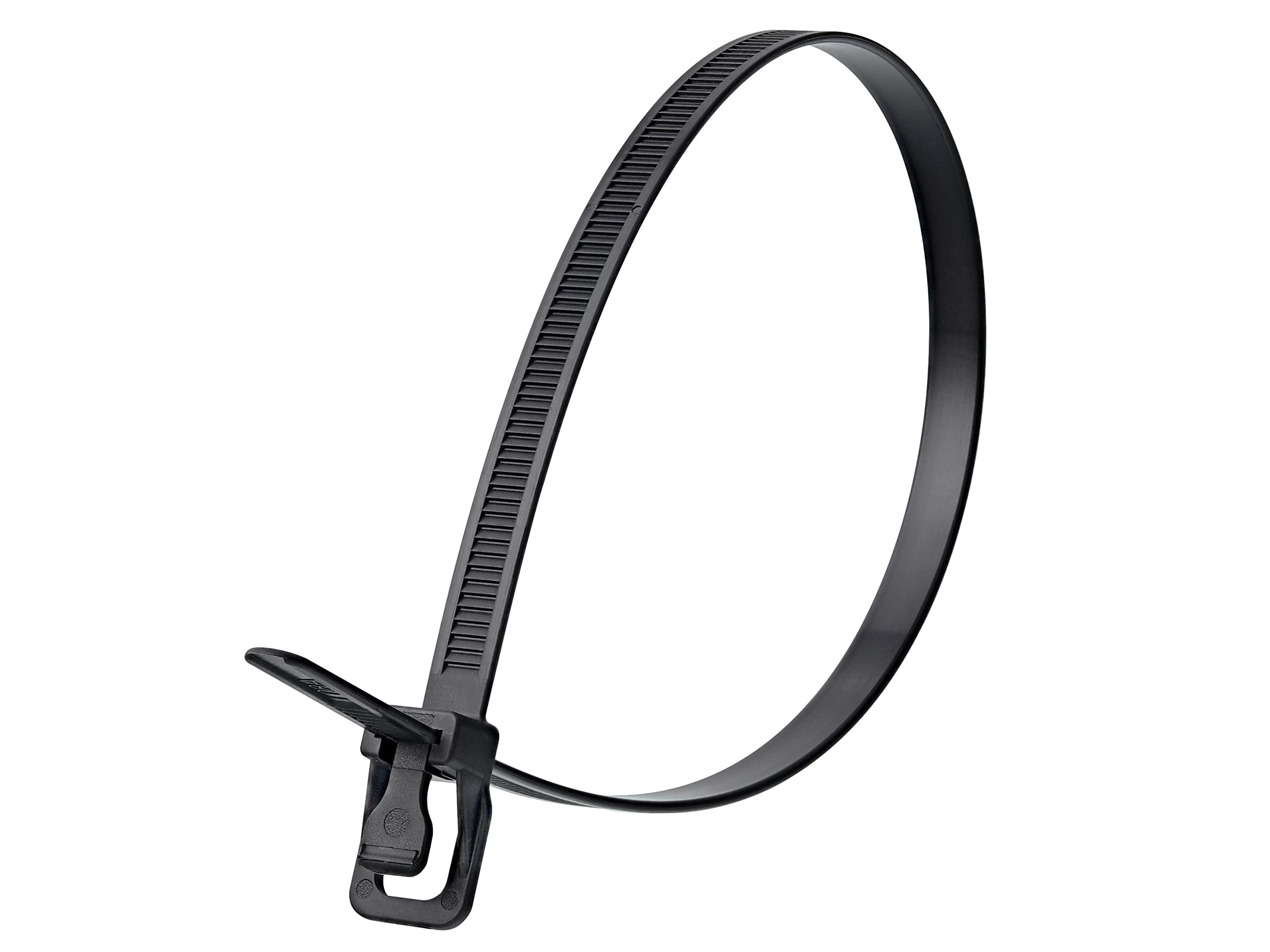 RETYZ 36-Inch Black Reusable Releasable Cable Ties - 50 Pack, 175 lb ...