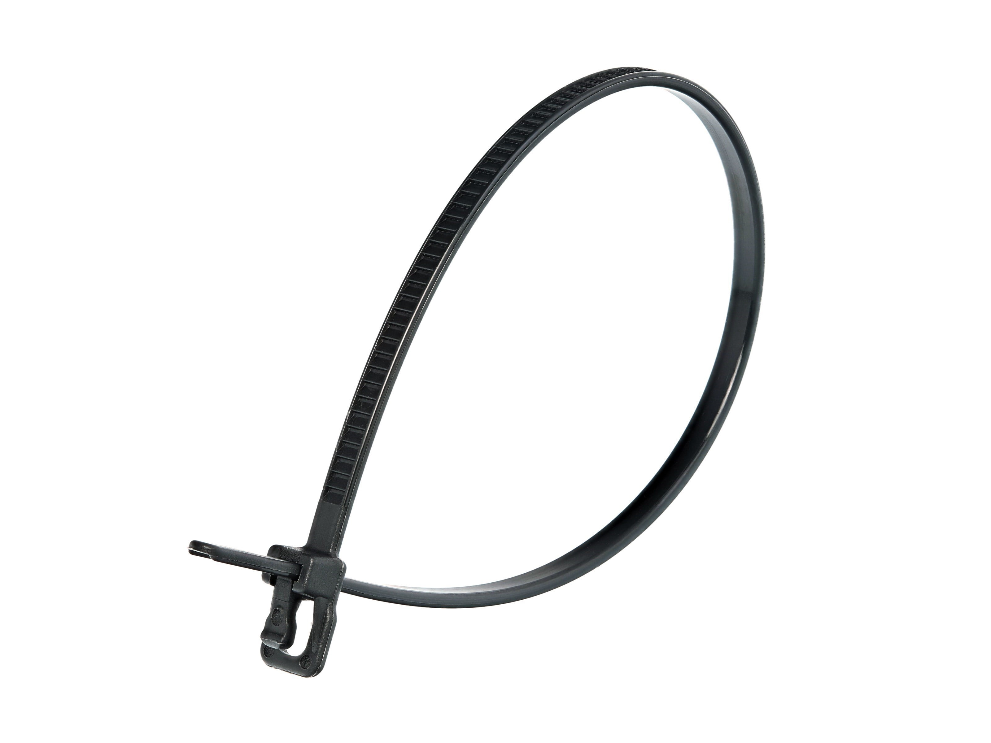 Retyz Releasable Cable Tie,PK100 VRT-S06BK-TA - Walmart.com