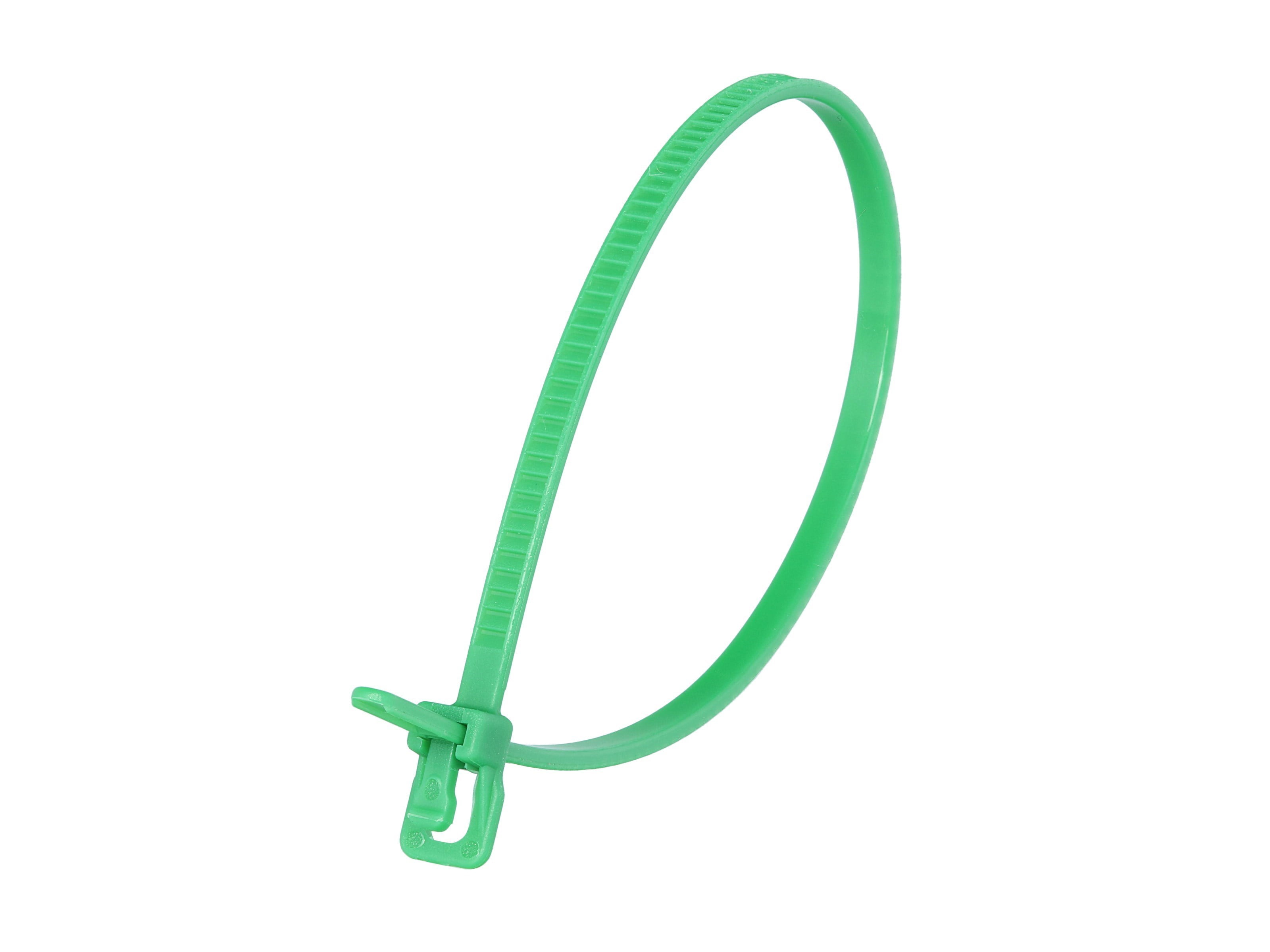 Retyz Releasable Cable Tie,PK100 VRT-S06GN-TA - Walmart.com