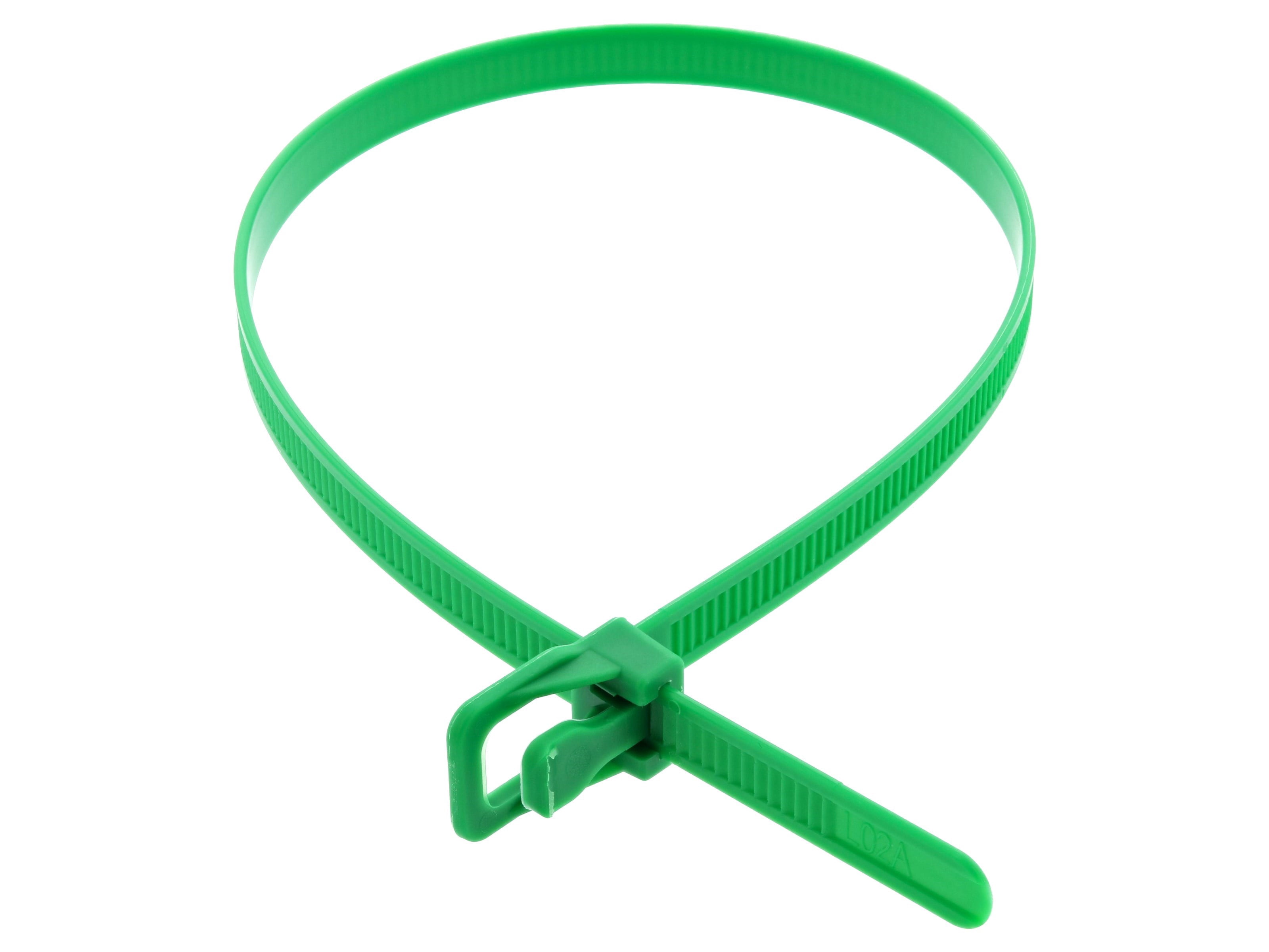 RETYZ WorkTie 14 Inch Green Releasable Tie - 50 Pack - Walmart.com