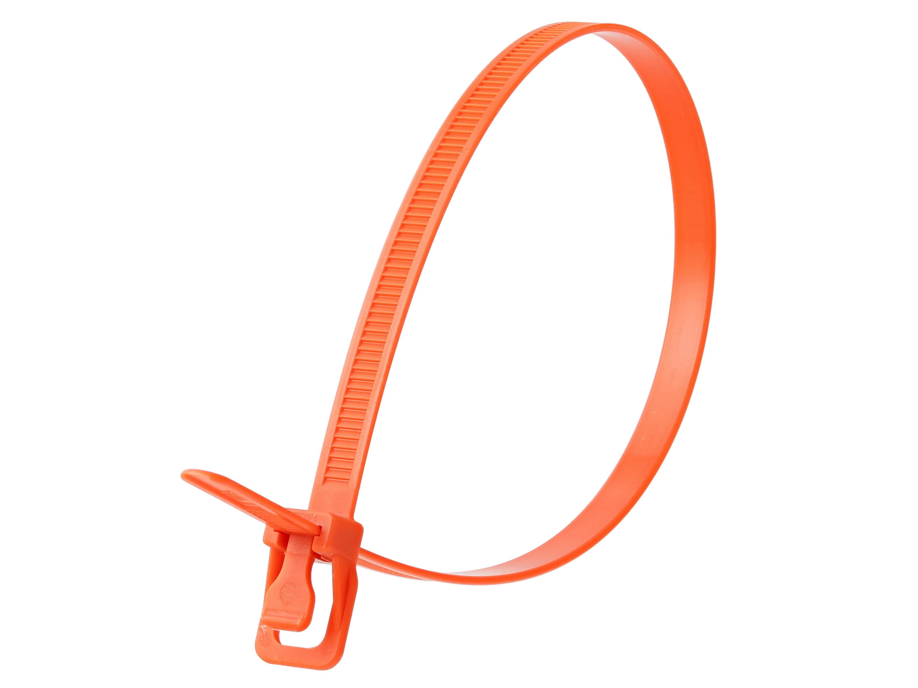 Retyz Releasable Tie,Orange,Nylon,PK100 WKT-S14OR-TA - Walmart.com