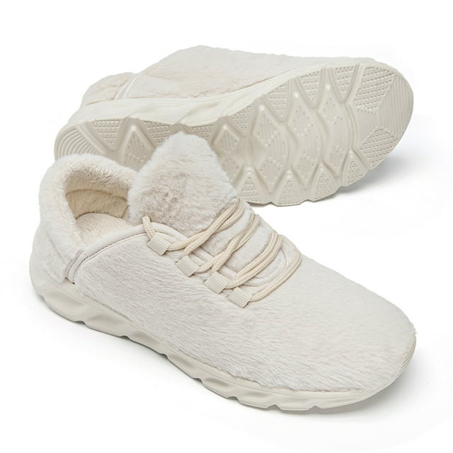 REUR RO RO Womens Cotton Shoes Foam Fluffy Soft Warm Slip On House Cozy ...