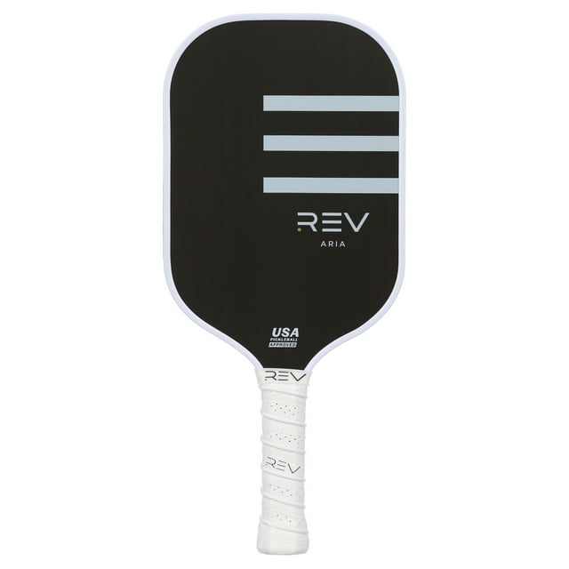 REV Aria Pickleball Paddle, Raw T700 Carbon Fiber Face, Polypropylene ...