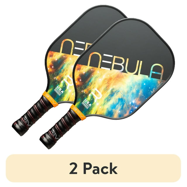 (2 pack) REV Pickleball Paddles - Pickleball Racket - Honeycomb Core - Medusa - Walmart.com