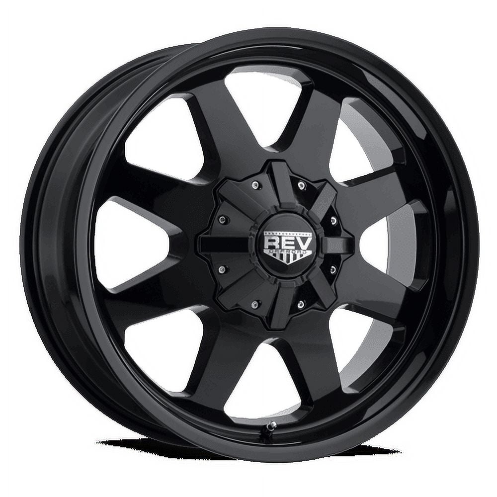 REV Wheels 823 Series Gloss Black Metal Rims - 20x9, 4.53 bs, 6x5.5 ...