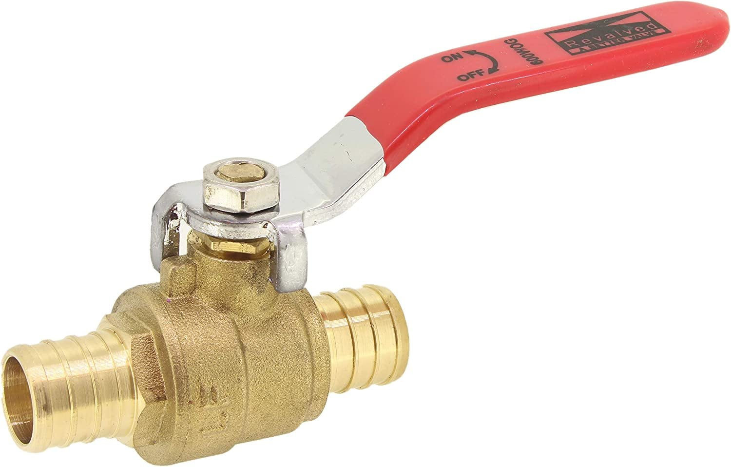 REVALVED PEX Full Port 1/2 in. Brass Ball Valve Lead-Free Brass Water ...