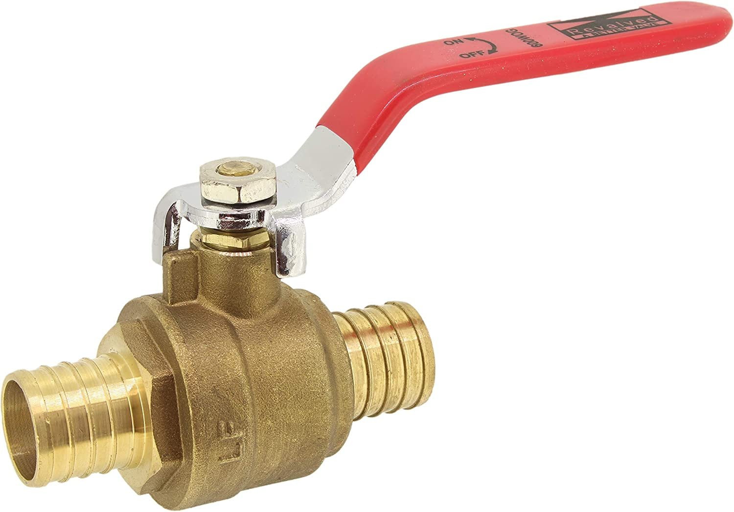 REVALVED PEX Full Port 1 in. Brass Ball Valve Lead-Free Brass Water ...