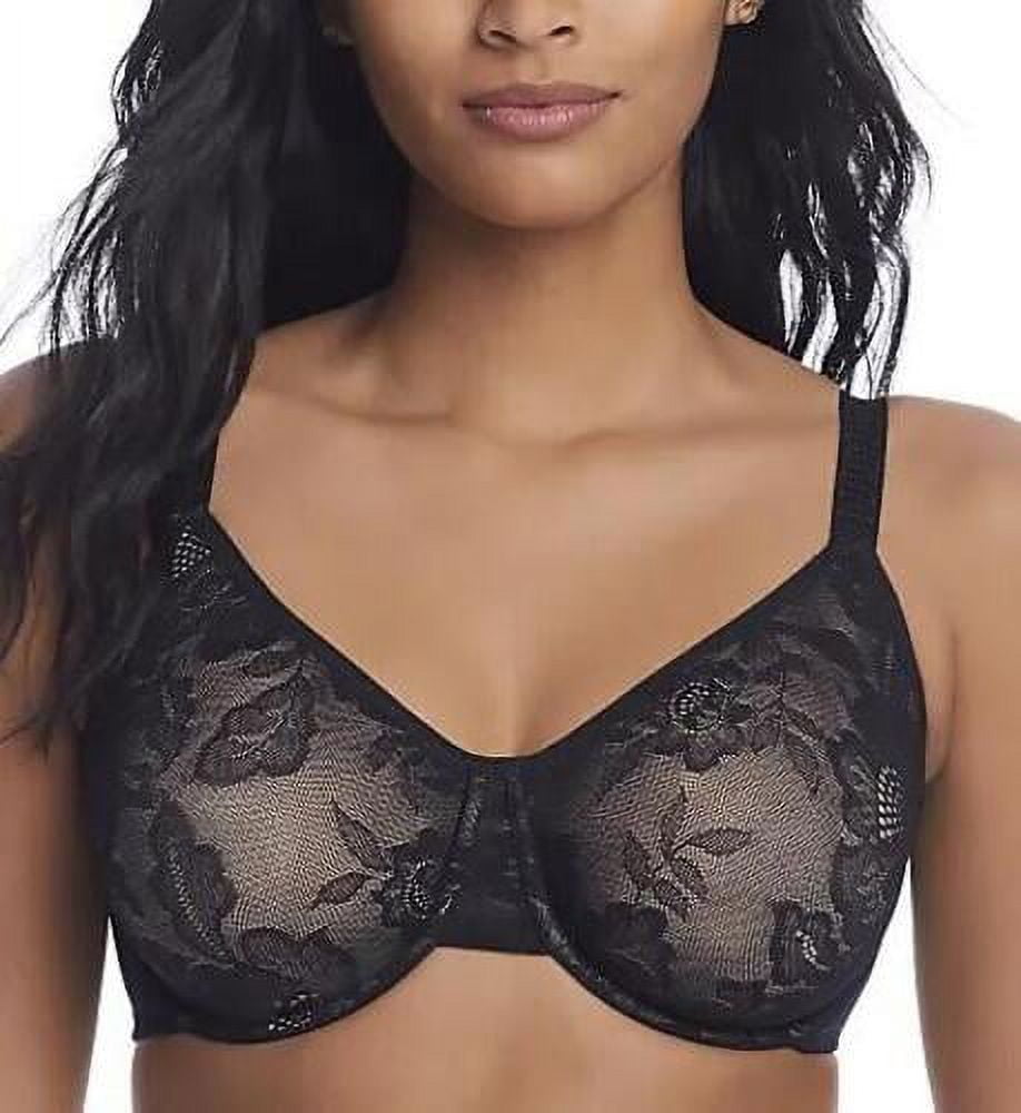 REVEAL Midnight Black Ultimate Lace Underwire Bra, US 34D, UK 34D, NWOT - Walmart.com