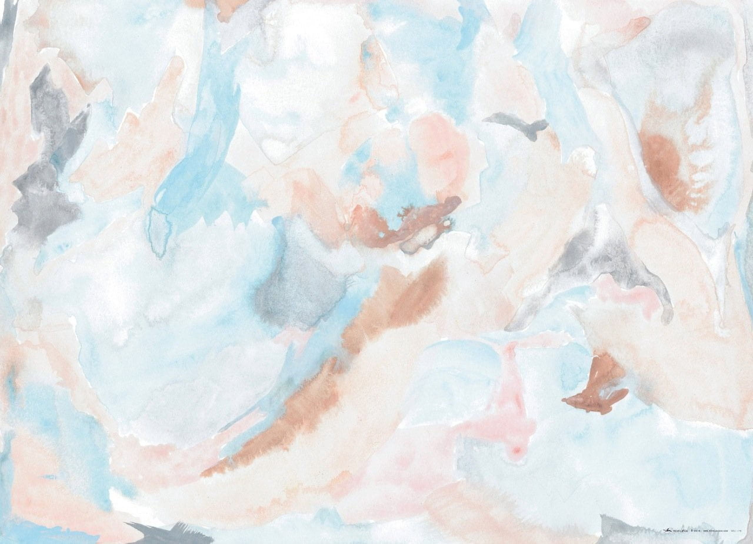 REVEL & Co Pink and Blue AIS1 Abstract Rose Quartz Quarry Feminine ...