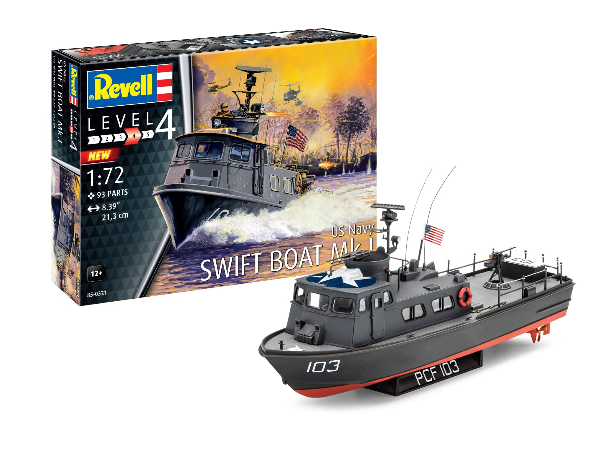 Revell Level 4 Model Kit US Navy Swift Boat Mk.I 1/72 Scale Model ...