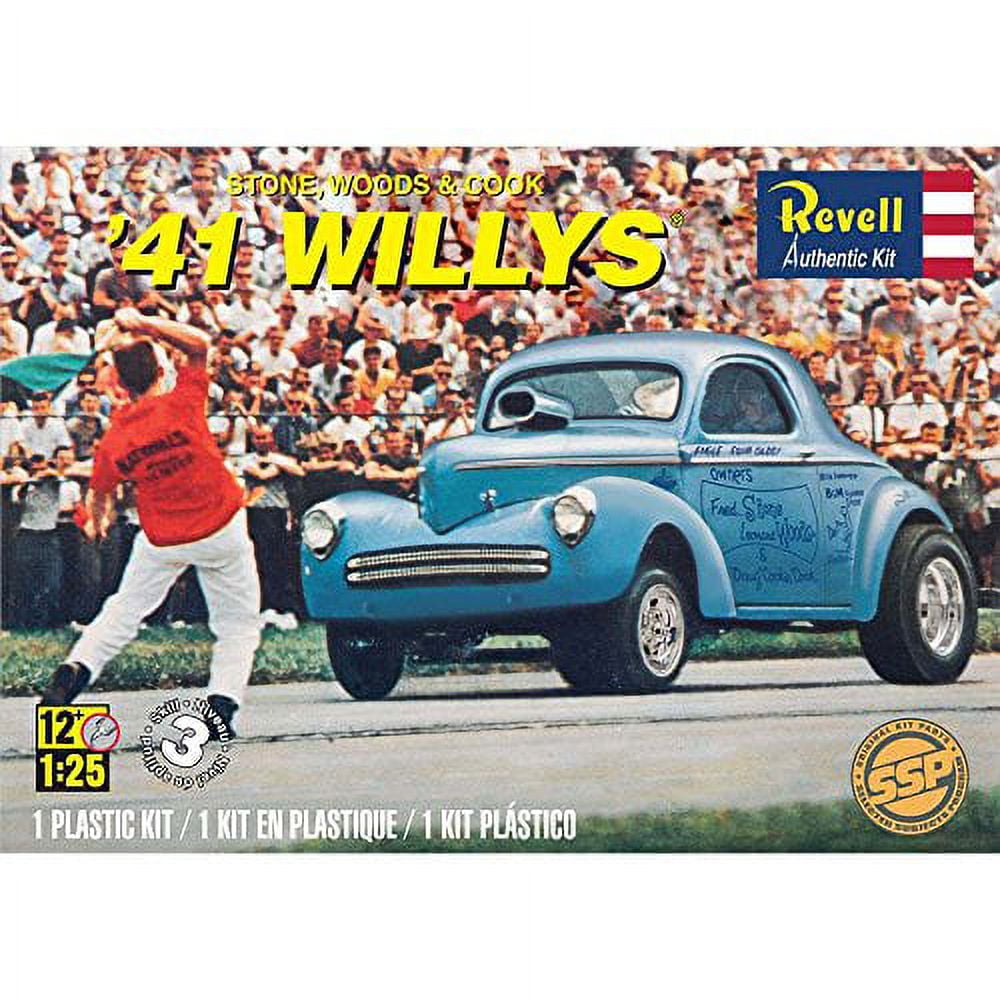 Stone, Woods And Cook Willys 1/25 Plastic Car Model Kit - Walmart.com