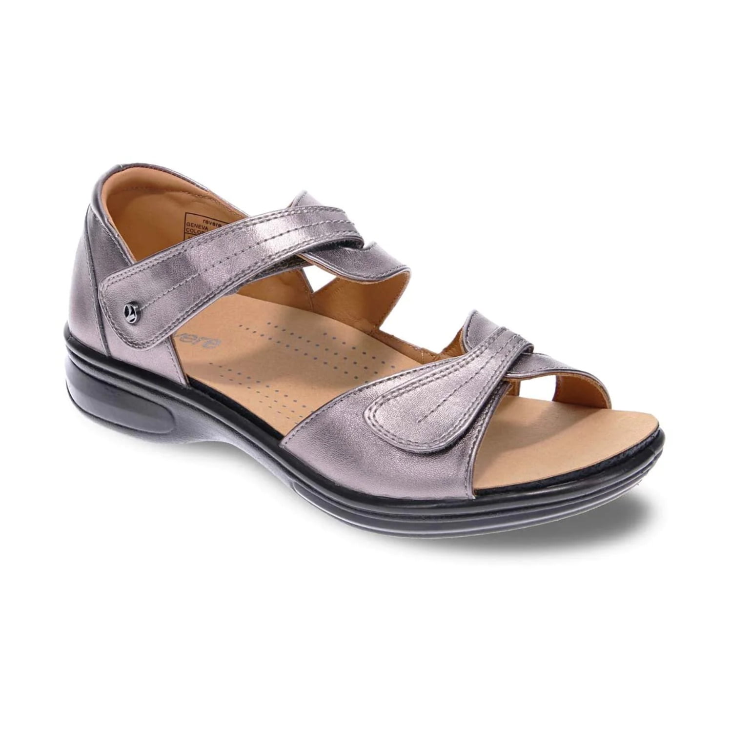 REVERE GENEVA WOMEN SANDALS IN GUNMETAL - Walmart.com