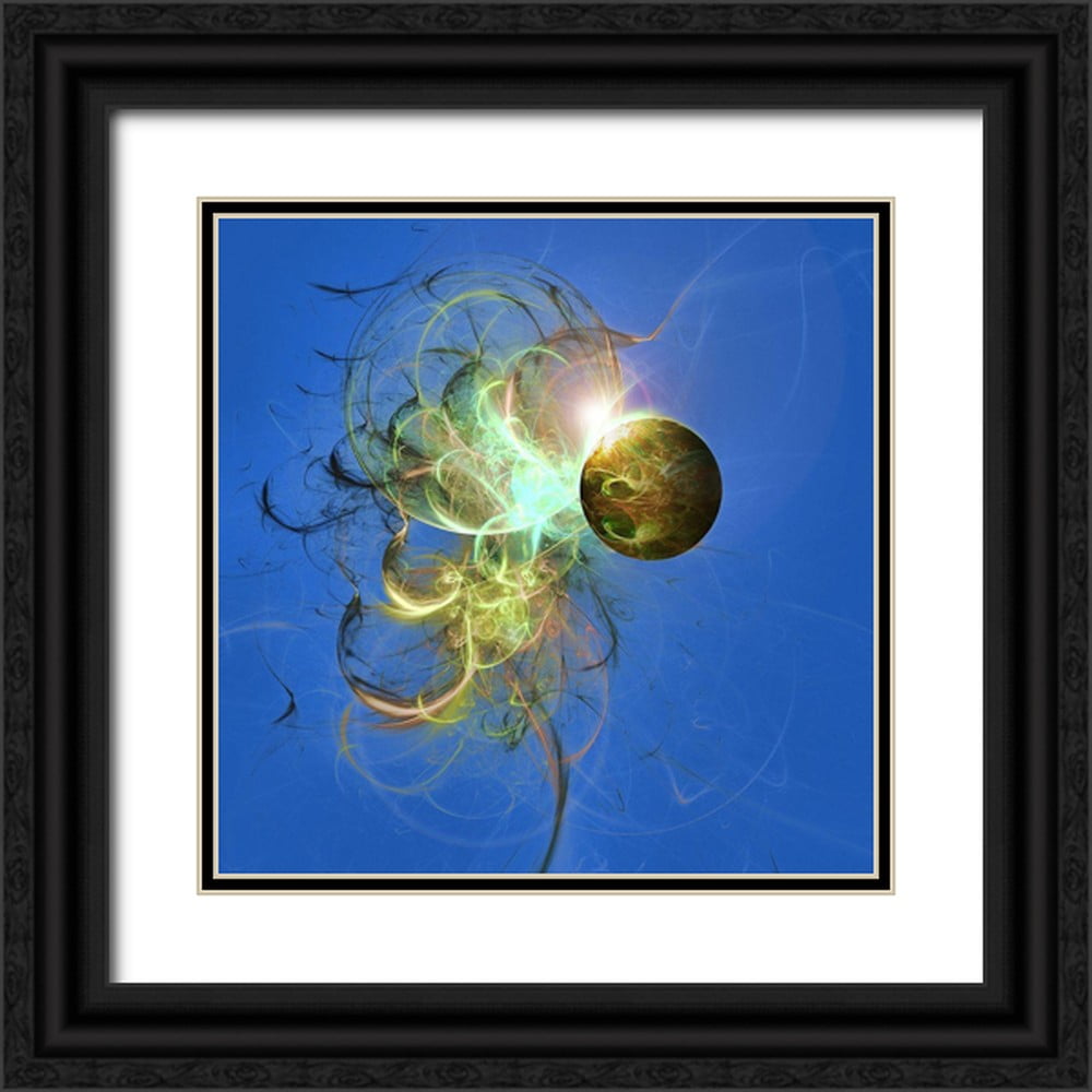 REVILO 26x26 Black Ornate Wood Framed with Double Matting Museum Art Print Titled - Influence ...
