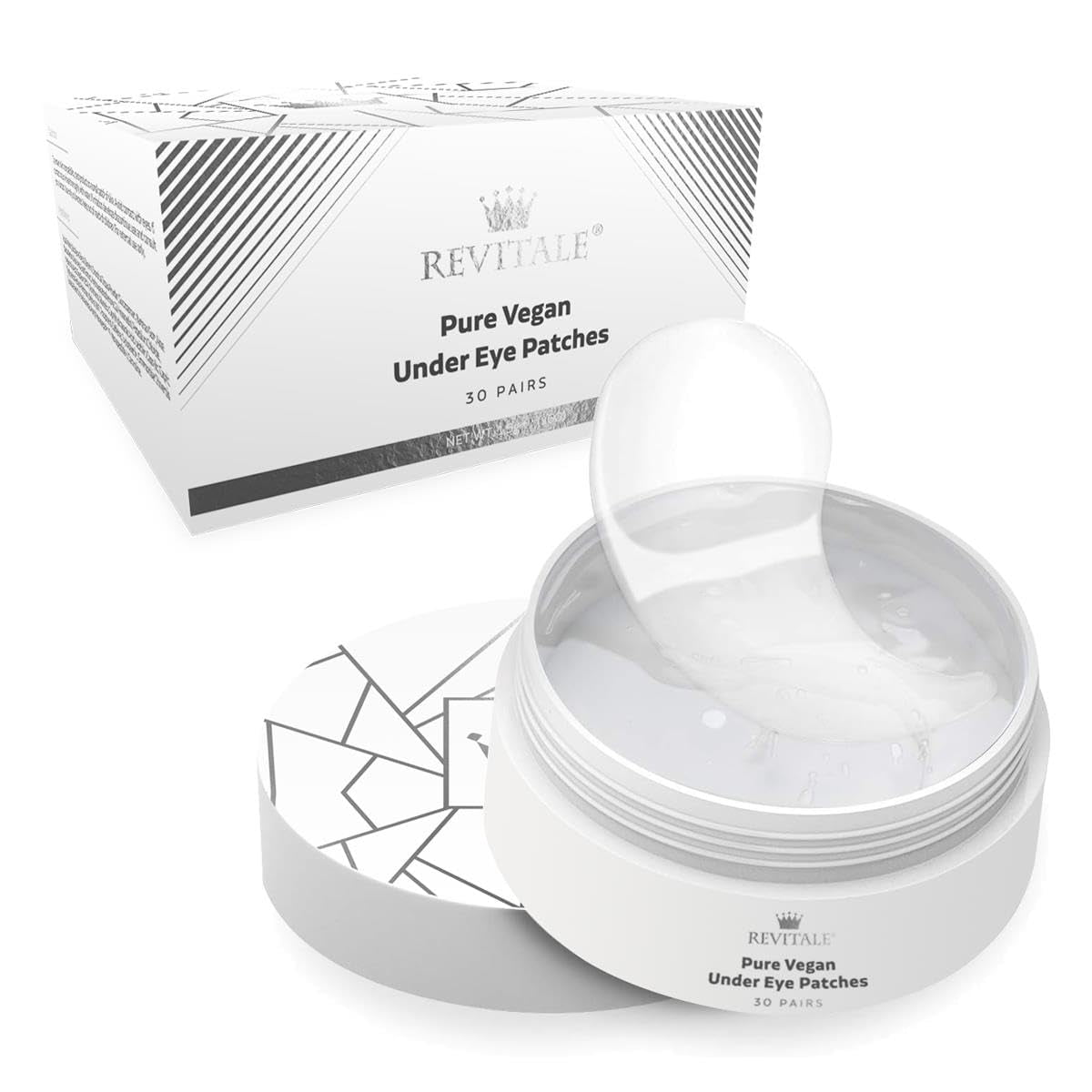 REVITALE Pure Vegan Under AKF18 Eye Patches, Helps Reduce Puffy Eyes ...