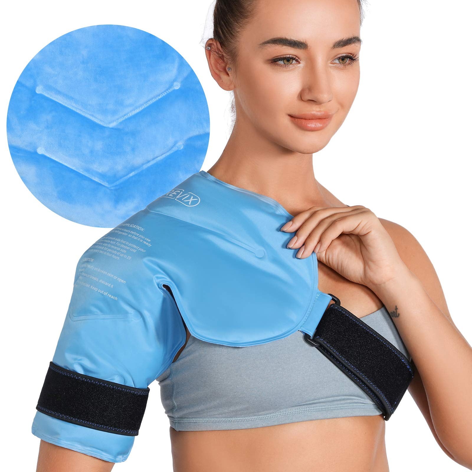 REVIX Shoulder Ice Pack for Rotator Cuff Cold Therapy, Arm Gel Ice Pack ...