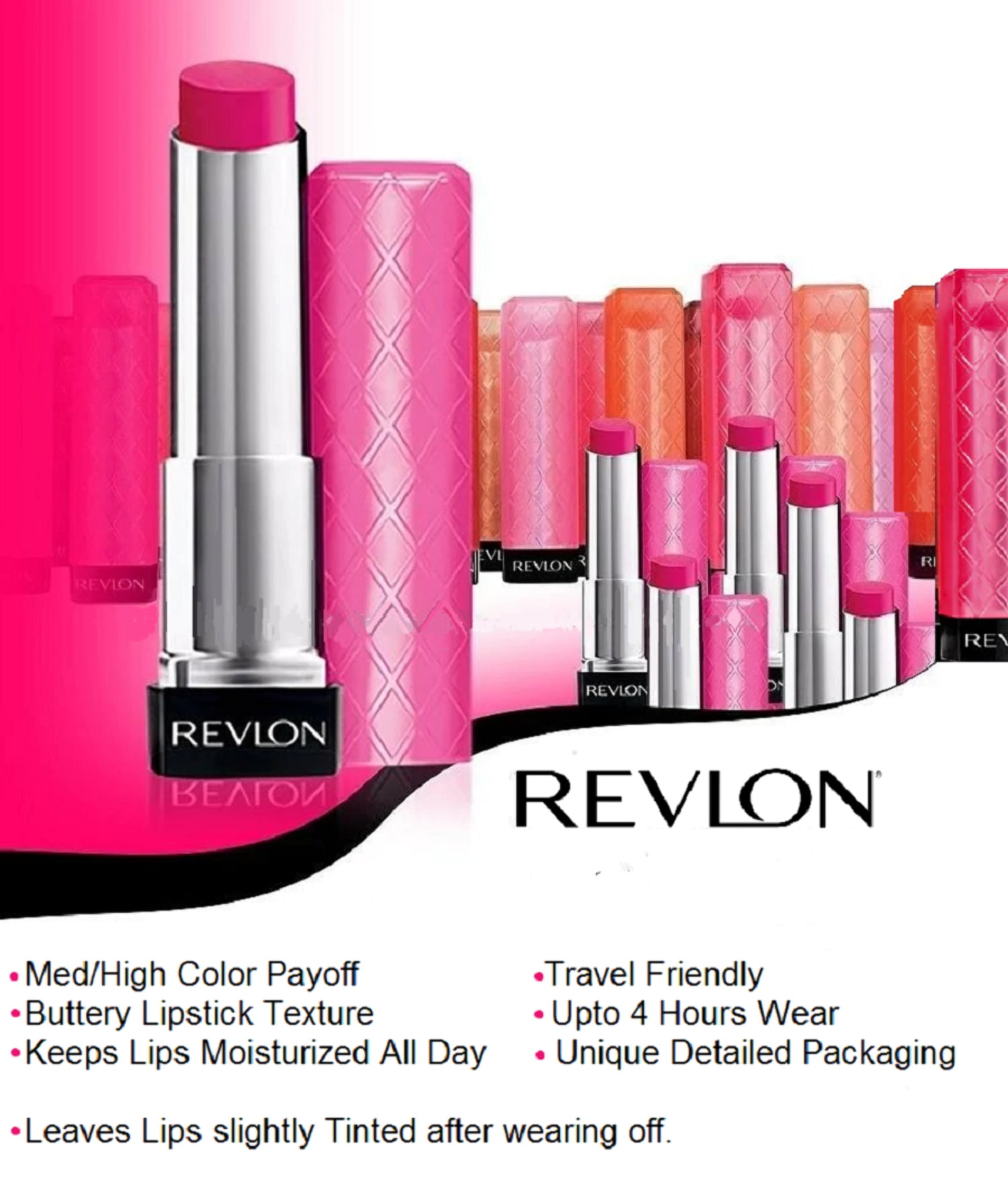 Revlon ColorBurst Lip Butter Lipstick, Pink Lemonade, Hydrating Balm ...