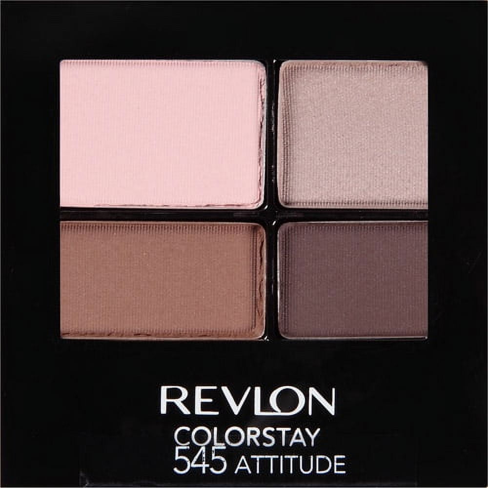 REVLON Colorstay 16 Hour Eye Shadow Quad, Attitude, 0.16 Ounce ...