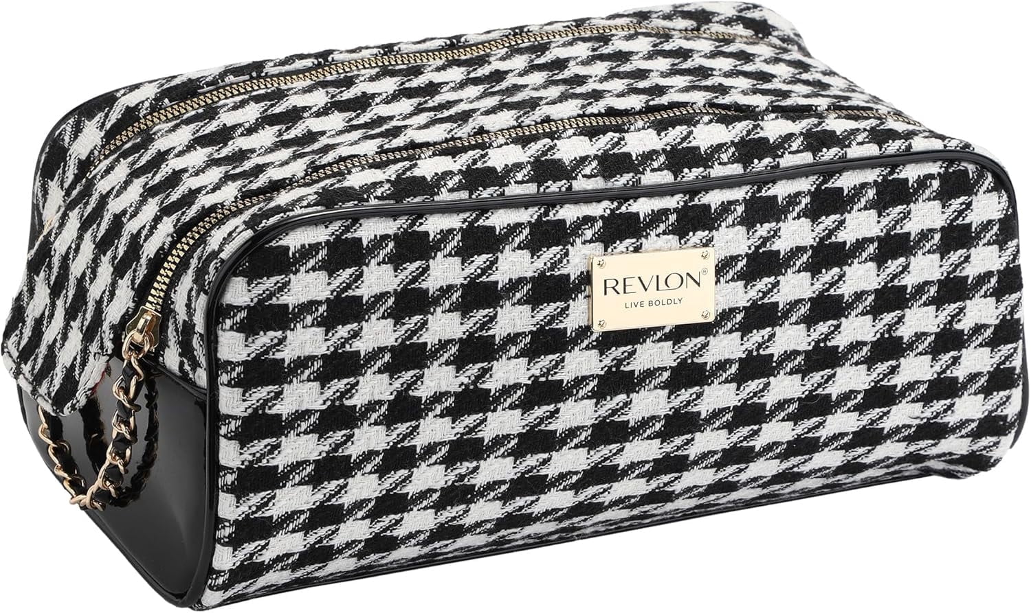 REVLON Tweed Makeup Bag, Makeup Organizer Bag & Travel Case for Women ...