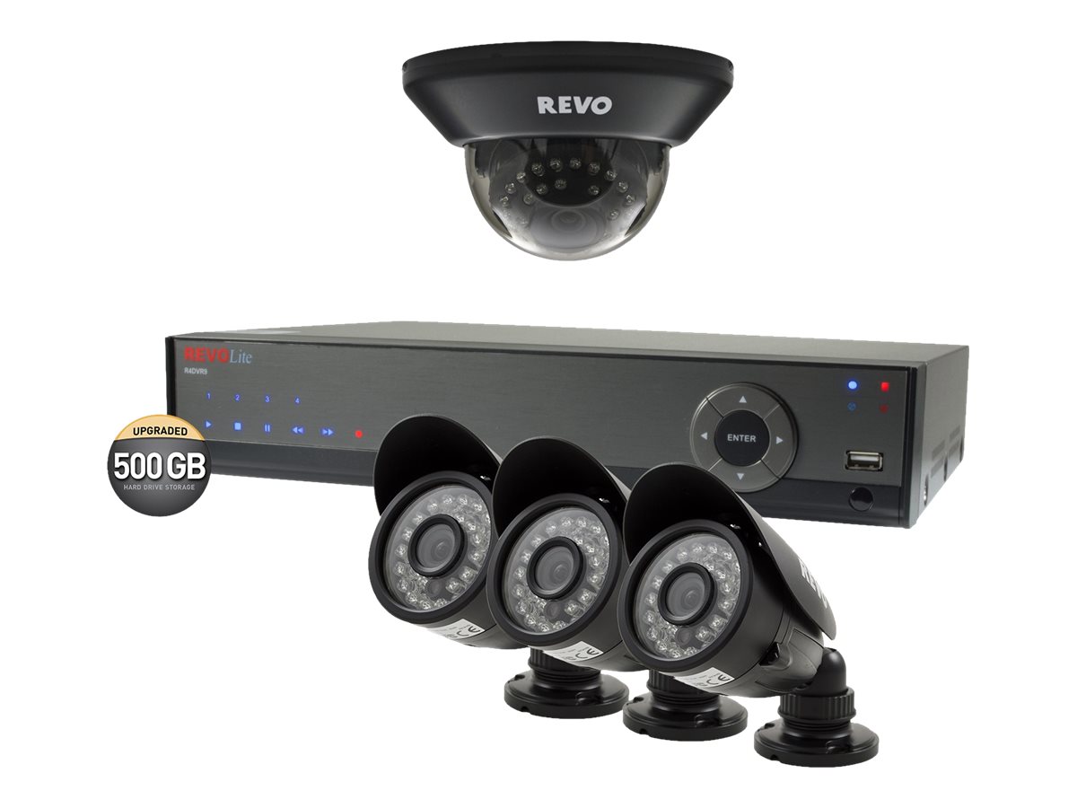 REVO Lite RL41D1GB3G-5G - DVR + camera(s) - 4 channels - pentaplex 500 ...