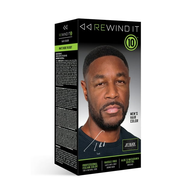 REWIND IT 10 Jet Black Men's Hair Color - Walmart.com