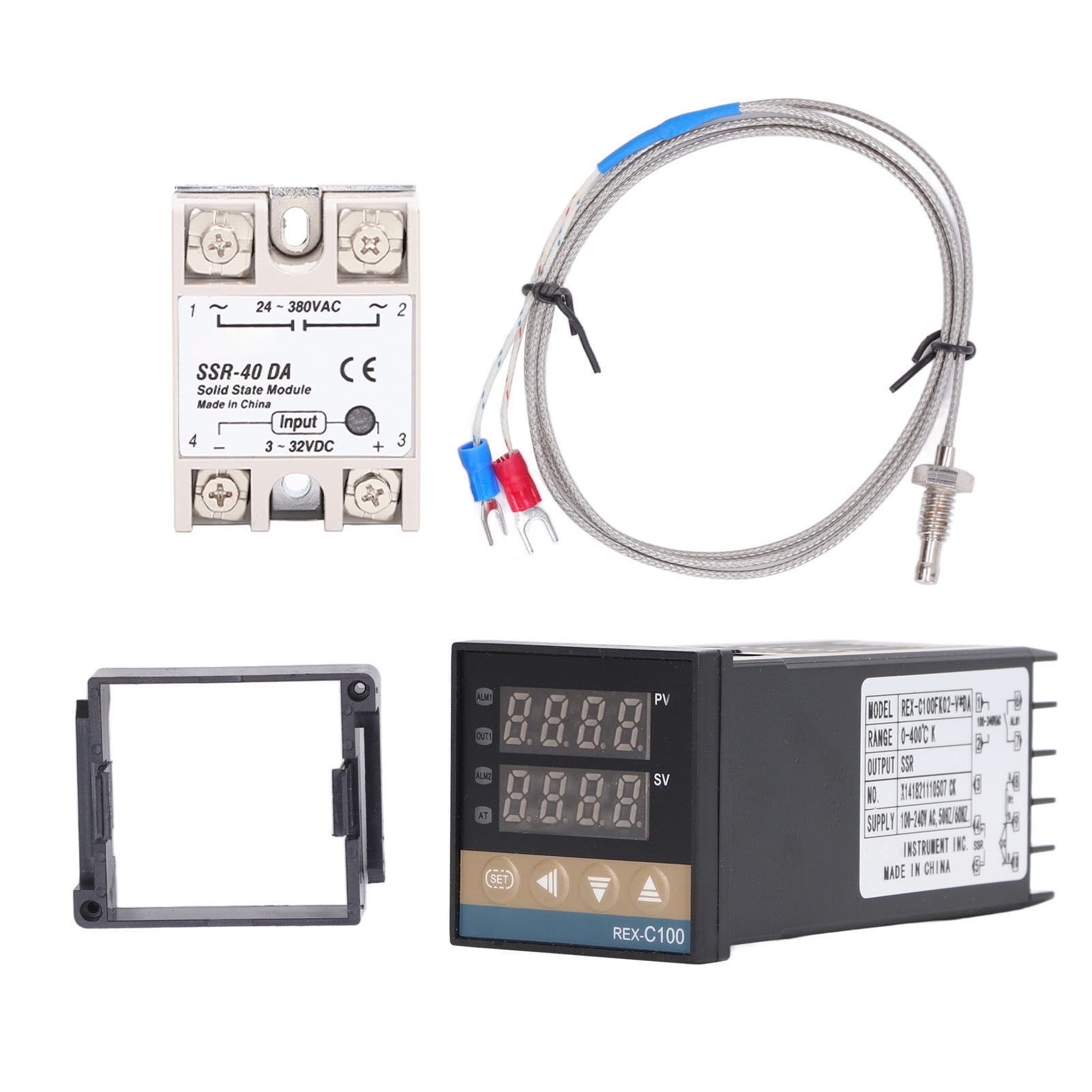 REX C100 Temperature Controller, 100V-240V PID Temperature Controller ...