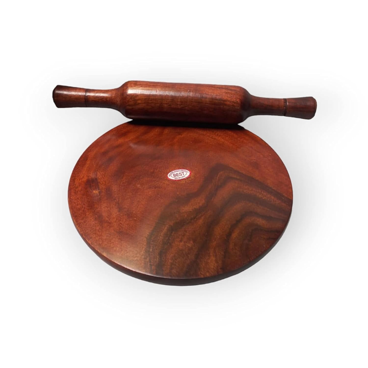 REXATION Handmade 9inch Sheesham Wooden Chakla Belan Rolling Plate Roti ...