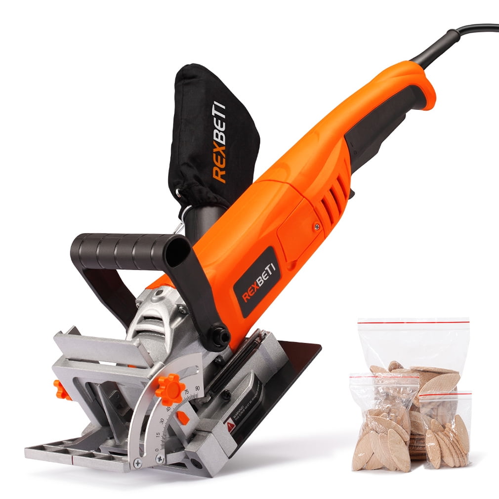 REXBETI Wood Biscuit Plate Joiner Kit, 100-Piece Wood Biscuits Included ...