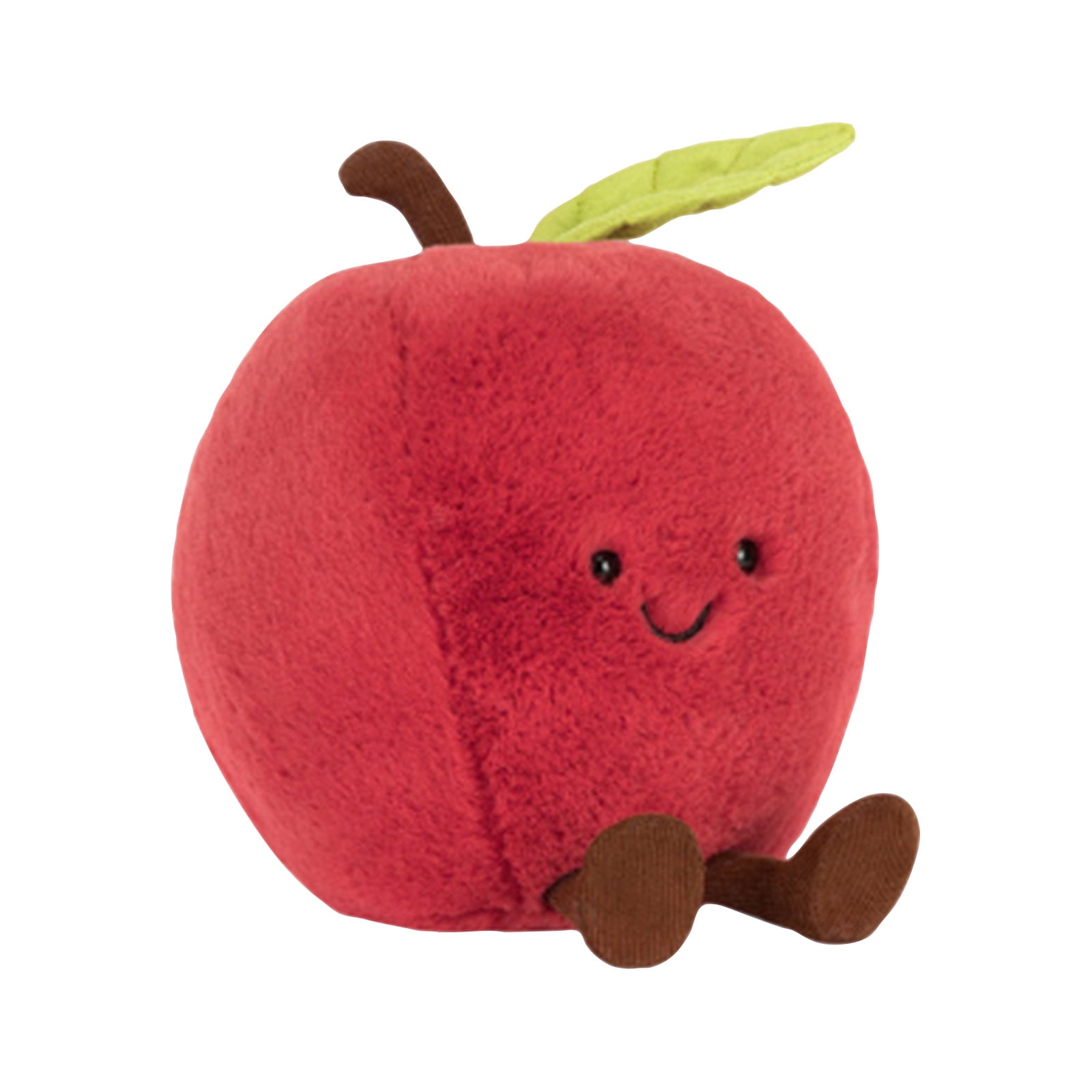 REYAPlay Cute Plush Apple Toy,Soft Jelly Cat Fruit Soothing Stuffed ...