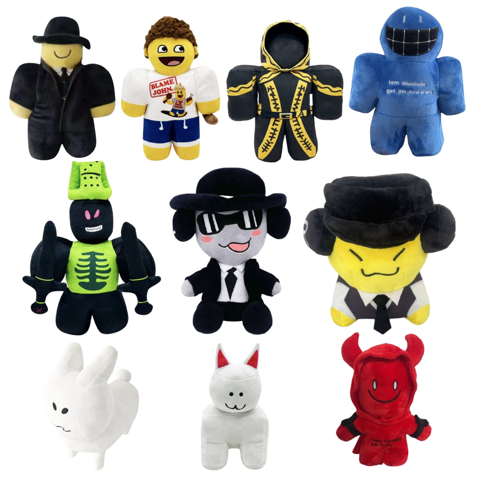 REYAPlay Forsaken Game Soft Plush Businessman Doll Toy, Cute Smiling ...
