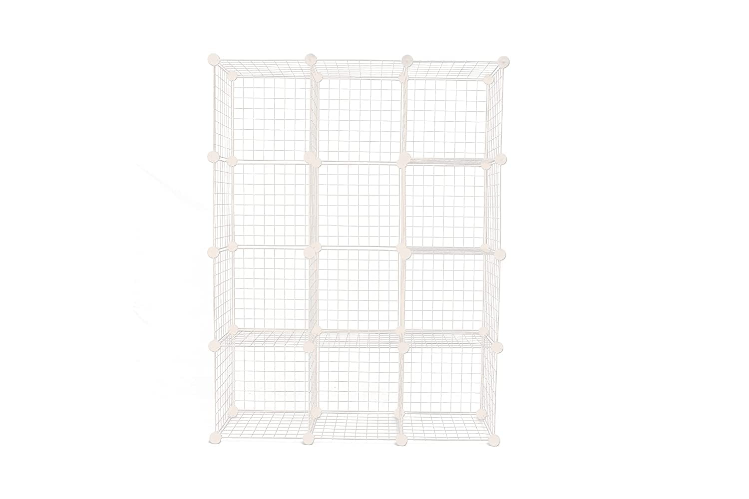 REYNISH 12 Cube Self Assembling Metal Wire Cube Storage Organizer ...