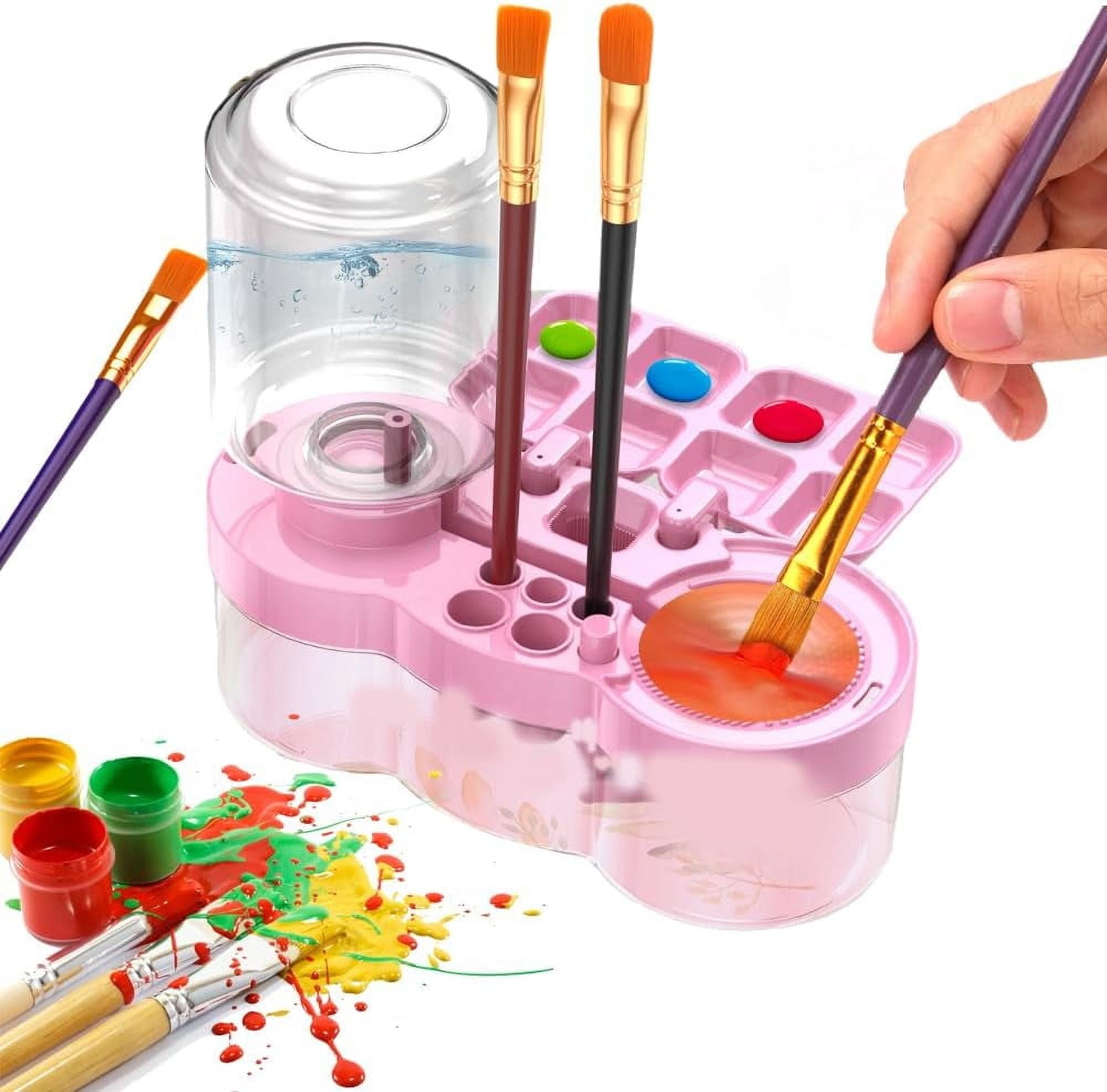 REYUAN Paint Brush Cleaner with Paint Tray, Paint Water Dispenser Paint ...