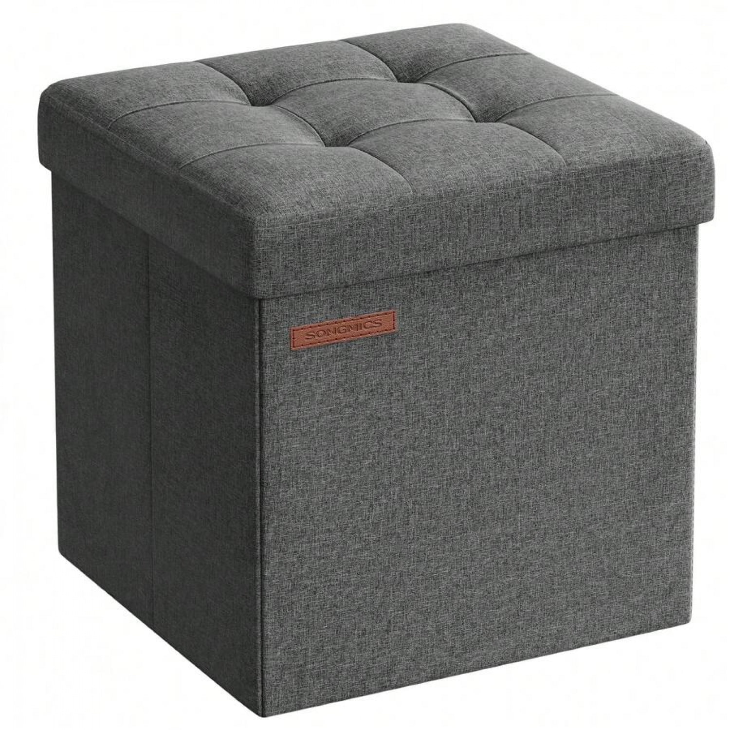 REZJSWFSMMJ 11.8 Inches Small Folding Storage Ottoman Cube, Storage ...