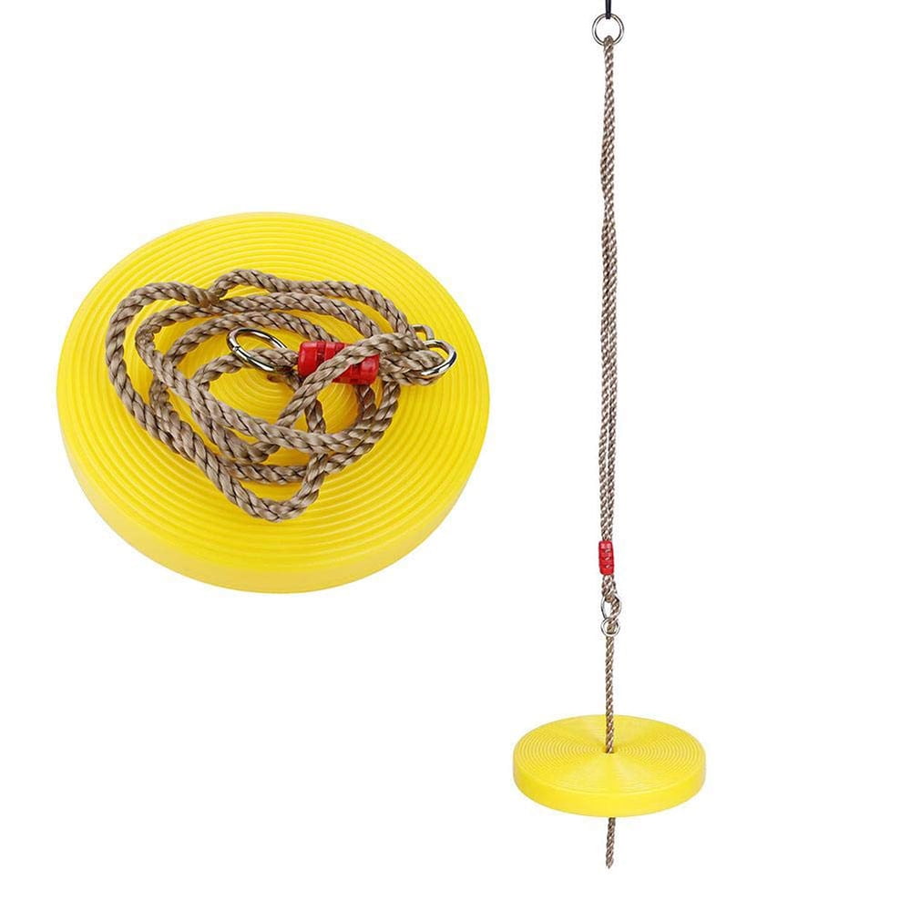 REZNOR Plastic Round Seat Hanging Adjustable Rope Disc Swing Kids ...