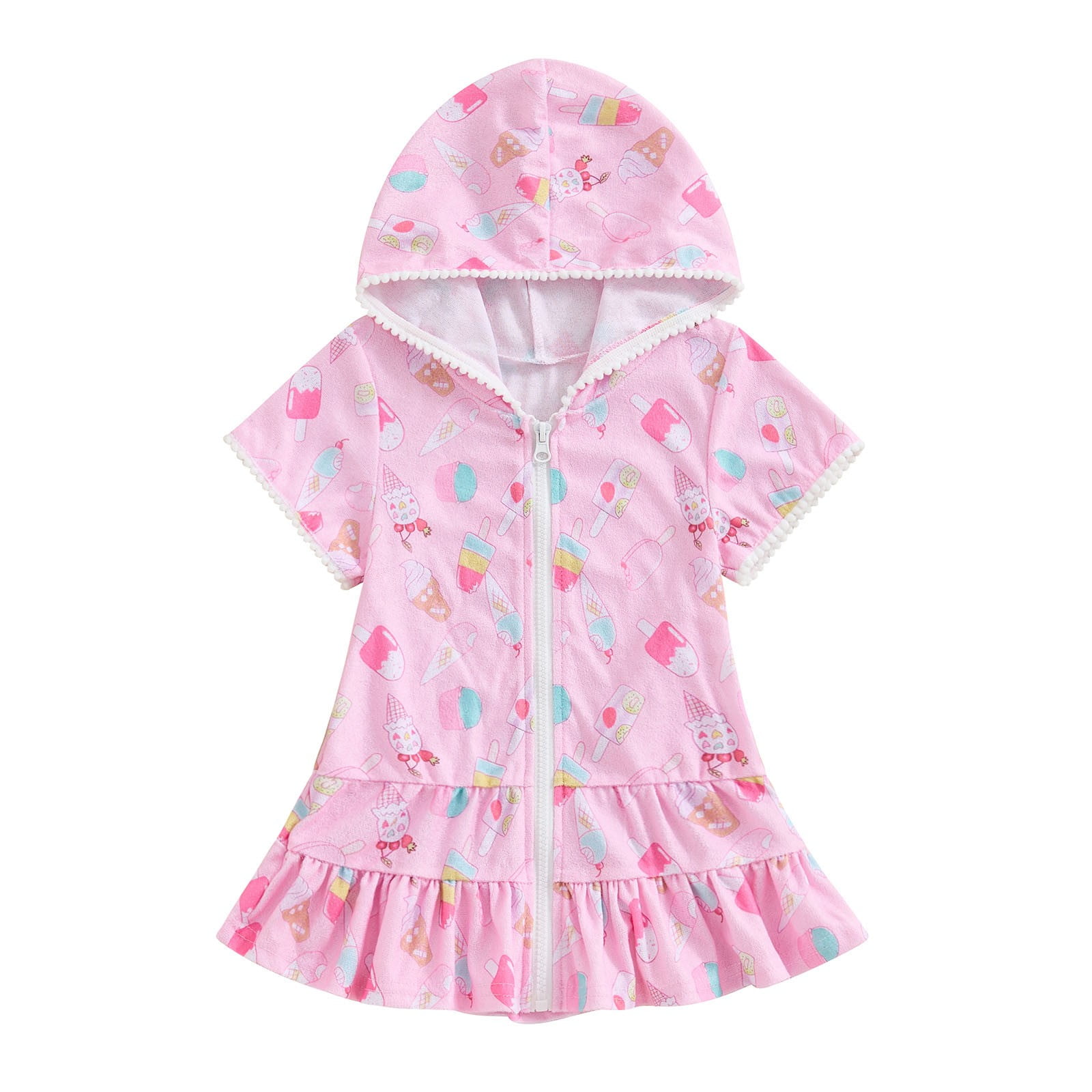 REgarm Kids Swim Cover Up Girls Towel Terry Swimsuit Wraps Toddler Kids ...