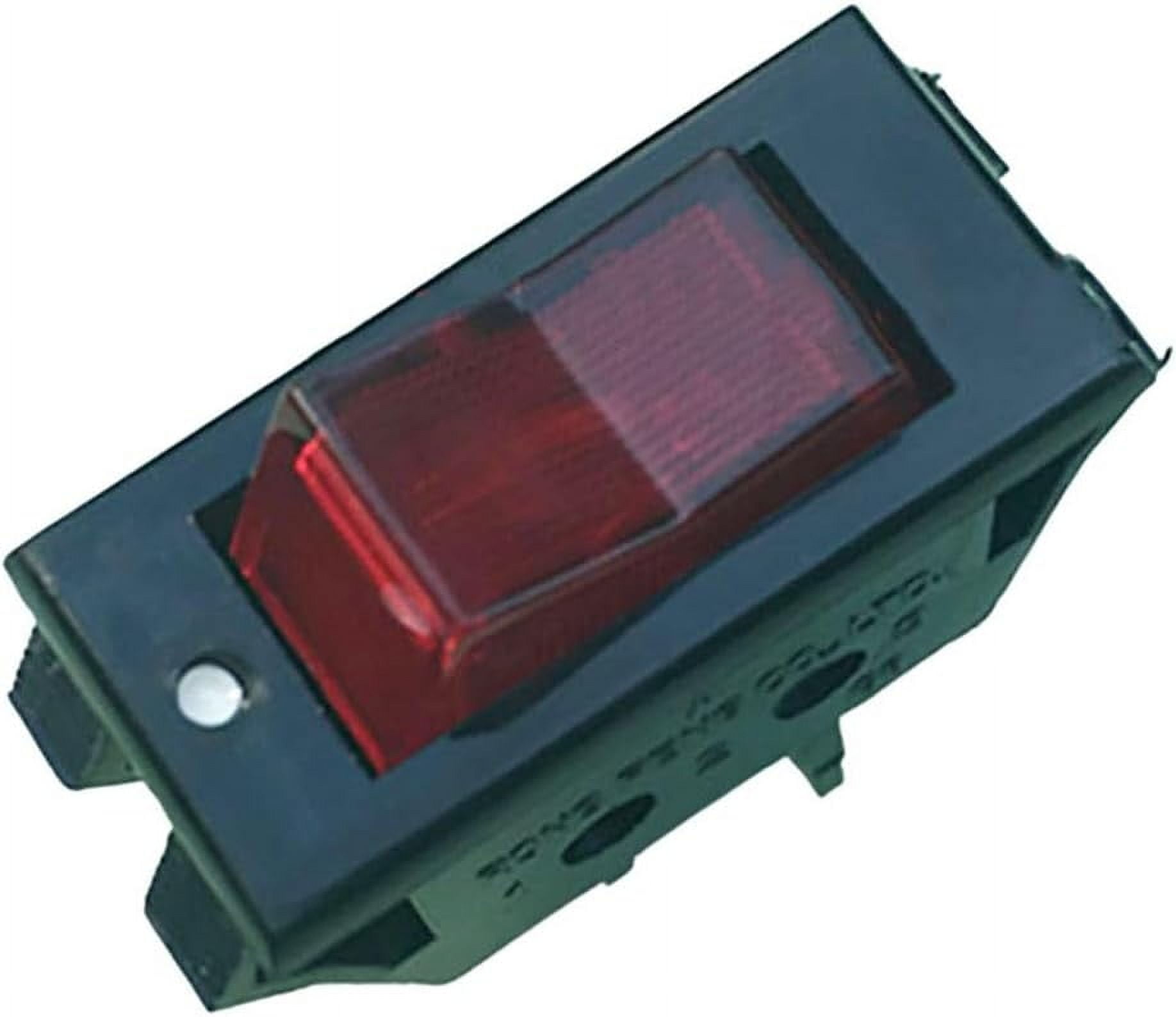 RF-1001 Rocker Switch 3 Pins 2 Positions 10A 250VAC Switch with Red ...