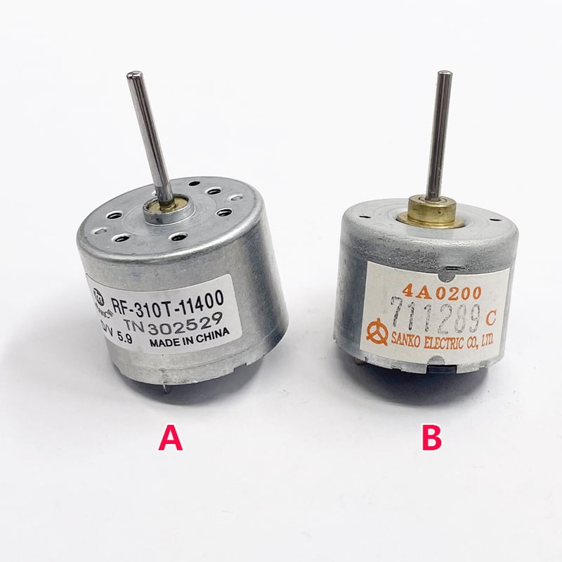 RF-310T-11400 DC 3.7V 5V 6V 9V 12V Mini 24mm Round Spindle Motor 17mm ...