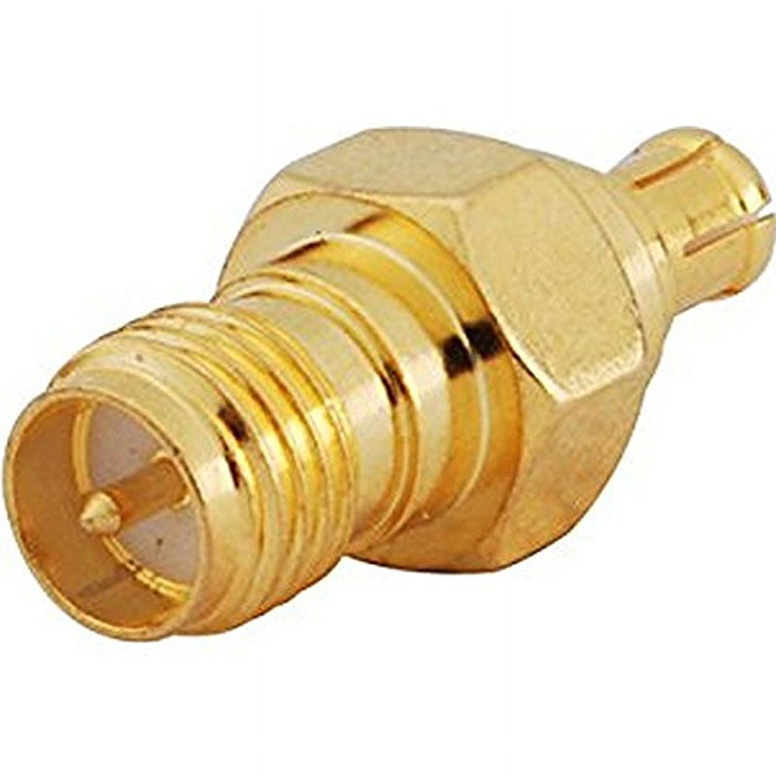 RF Adapter MCX Plug Male Pin to RP-SMA Jack Male Pin Straight (Pack of ...