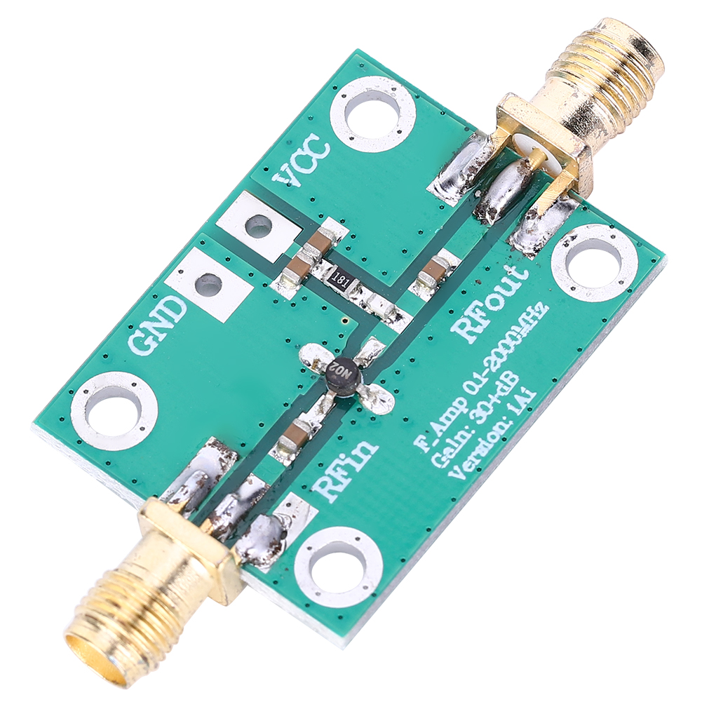 RF Broadband Amplifier Low Noise LNA Board Module 0.1-2000MHz Gain 30dB - Walmart.com