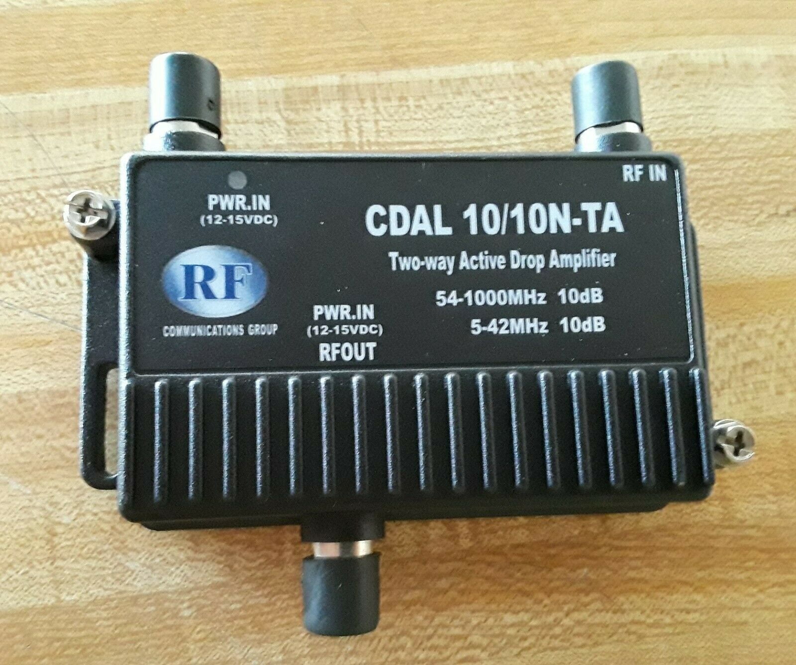 RF Cdal 10/10N-TA Catv Coaxial Two-Way Active Drop Analog Amplifier ...